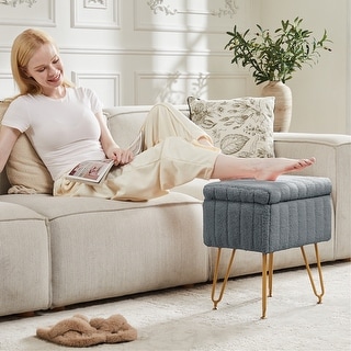 Vanity Stool Chair with Storage - Bed Bath & Beyond - 41826811