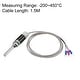 Pt100 Temperature Sensor Probe 1.5M Cable 7mmx35mm Probe Thermocouple ...