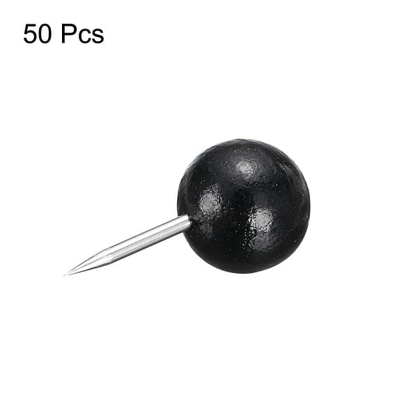 black push pins