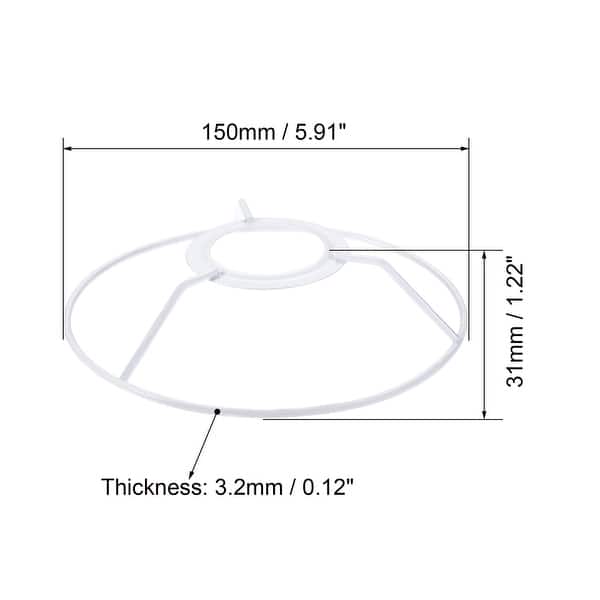 Lamp Shade Ring, Lampshade Holder Frame Ring for E26/E27 Lamp Socket ...