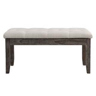 Button Tufted Upholstered Ding Bench - Bed Bath & Beyond - 40913710