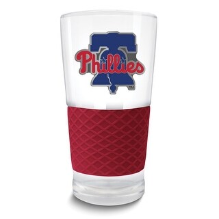 MLB Philadelphia Phillies Score 22 Oz. Pint Glass with Silicone Grip ...