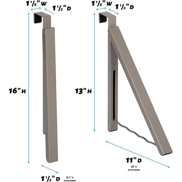 Over the Door Closet Valet - Single Hook Retractable Collapsible ...