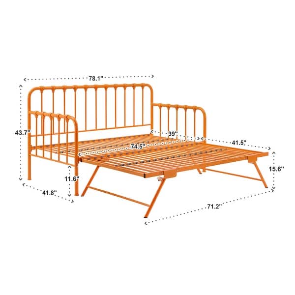 Constance Metal Daybed with Lift-up Trundle by iNSPIRE Q Bold - Bed ...
