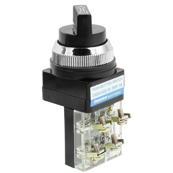 Unique Bargains 250VAC 6A 1NO+NC 4-Terminal 2-Positions Selector Self ...