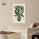 Green Vase I Minimalistic Botanical Art Prints Canvas Wall Art by Art ...
