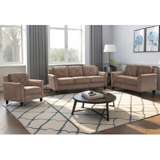 Stylish and Minimalist Three-Piece Sofa Set - Includes Three-Seater ...