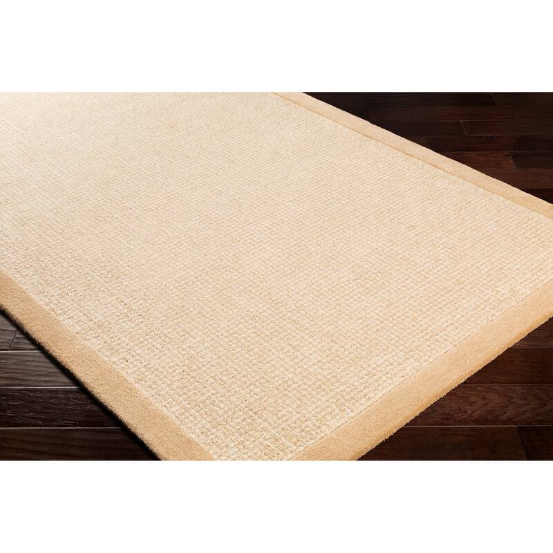 Bismarck Handmade Bordered Wool Area Rug - Overstock - 29845096