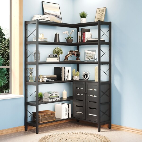 Corner bookshelf storage store