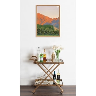 Kate and Laurel Sylvie Beaded Moonrise Over Nebo Framed Canvas by ...