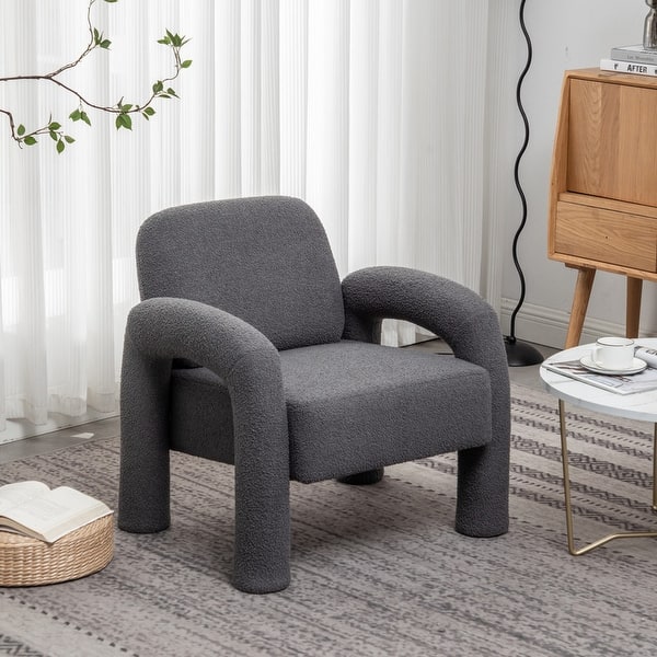 SEYNAR Modern Unique Design Upholstered Accent Chair for Living Room ...