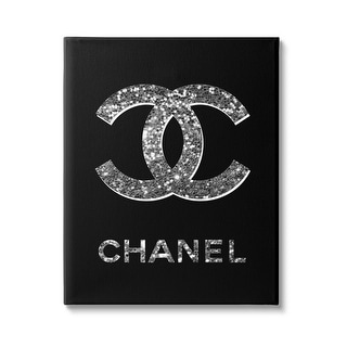 Stupell Black Gleaming Glam Symbol Canvas Wall Art Design by Martina ...