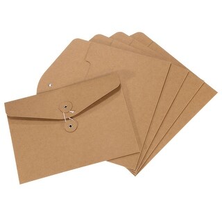 5pcs String File Folders A5 Document Holder Filing Envelopes Jacket ...