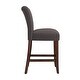 Parson Classic Linen Counter Height High Back Stools (Set of 2) by ...