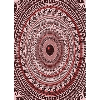 Ahgly Company Machine Washable Transitional Pink Daisy Pink Area Rugs ...