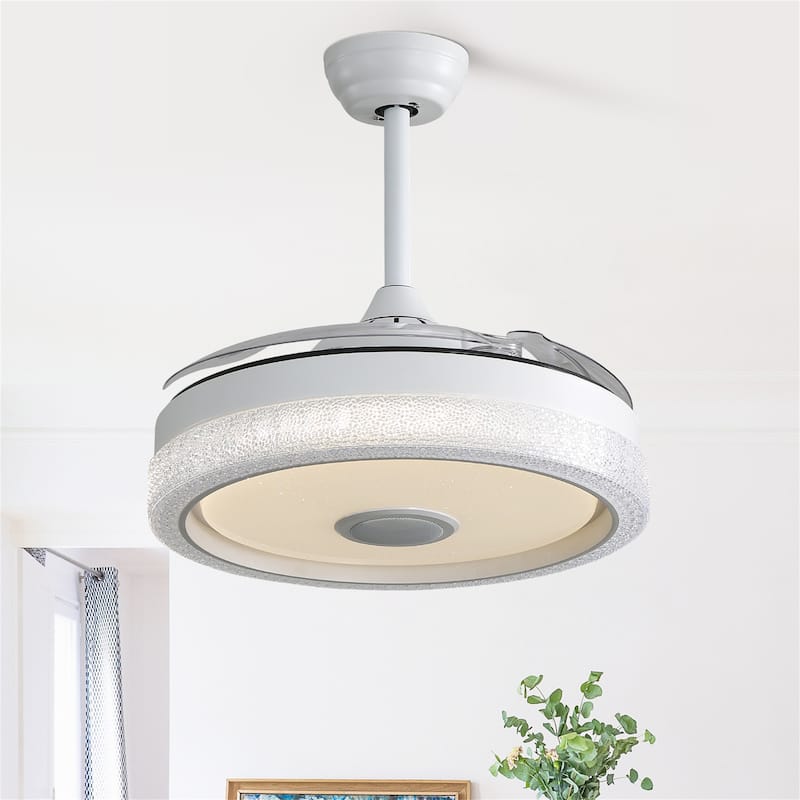 42 Inch Modern Invisible Ceiling Fan - Overstock - 40798700