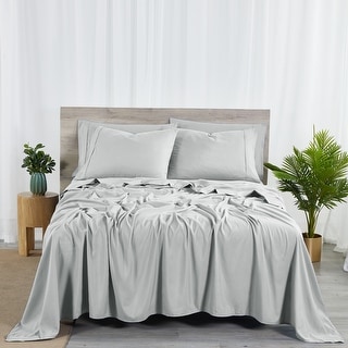 Bibb Home 2000 Count 6-Piece Rayon from Bamboo Sheet Set - Bed Bath ...