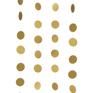 4 Pcs 13 Feet Golden Circle Dots Garland Party Decorations - Bed Bath ...
