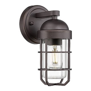 Metal outdoor light fixtures wall mount Oil-Rubbed Bronze led wall pack ...