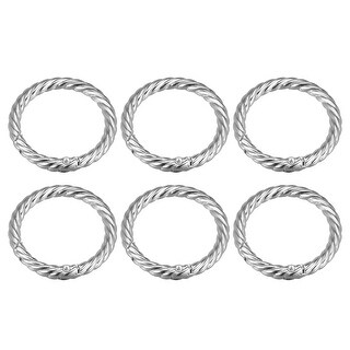 Purse Strap Rings, 6Pcs 42mm O Ring Metal Spring Snap Buckle for DIY ...