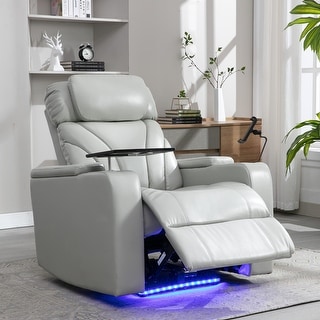 Power Motion Recliner with USB Charging Port and Hidden Arm Storage by ...