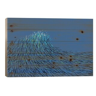 Freedom Sea Print On Wood by George Hall - Multi-Color - Bed Bath ...