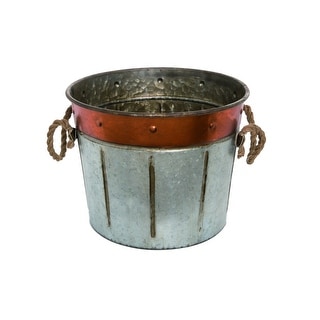Transpac Metal Silver Harvest Bucket - Bed Bath & Beyond - 29342145