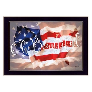 Oh Beautiful America Black Framed Print Wall Art - Bed Bath & Beyond ...