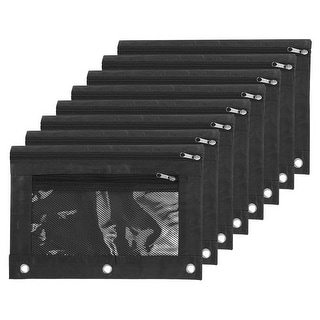 Pencil Pouch 8 Pack Mesh Zipper Binder Pouch Pencil Case - On Sale ...