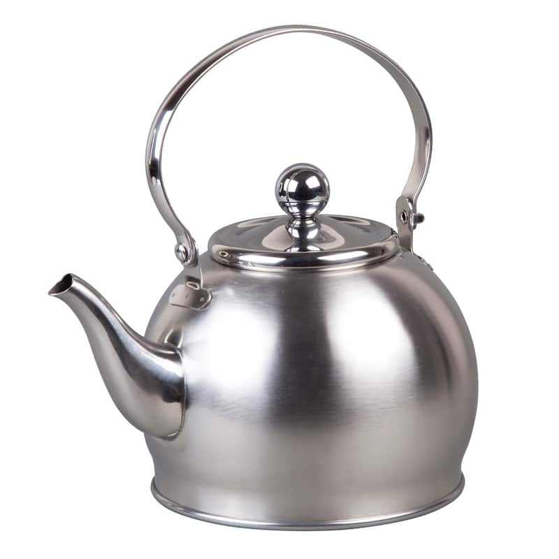Creative Home Royal-Tea 1.0 Quart Stainless Steel Tea Kettle with with ...