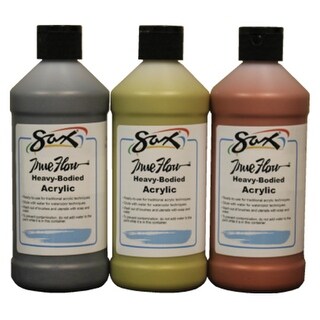 Sax Heavy-Bodied Acrylic Paint, 1 Pint Bottles, Assorted Metallic ...
