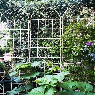 4 Pack Metal Garden Trellis 86.7" x 19.7" Rustproof Trellis for ...