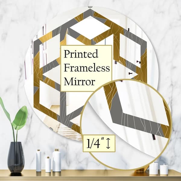 pattern hexagon mirror design