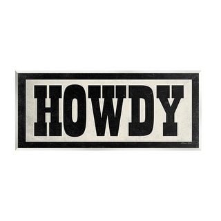 Stupell Vintage Howdy Sign Wall Plaque Art Design By Susan Ball - Bed ...