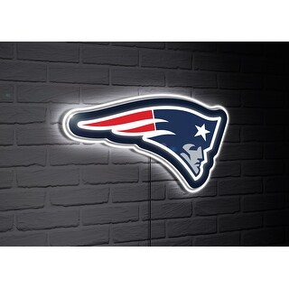 New England Patriots Team Logo LED Wall Decor Lighted Sign - Bed Bath ...