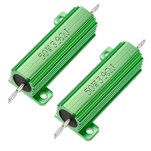 50W 3.9 Ohm Aluminium Housing Chassis Mount Wirewound Power Resistor ...