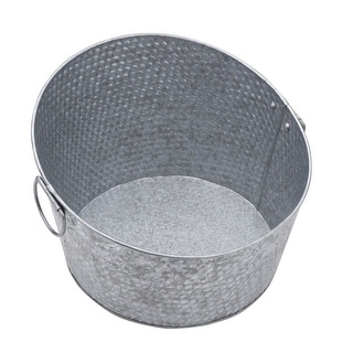 Towle Living Galvanized Hammered Tapered Tub, 15 Inch - Bed Bath ...