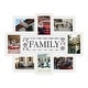 HELLO LAURA 8 Opening Family 6" x 4" Opening Wall Hanging Photo Frame ...