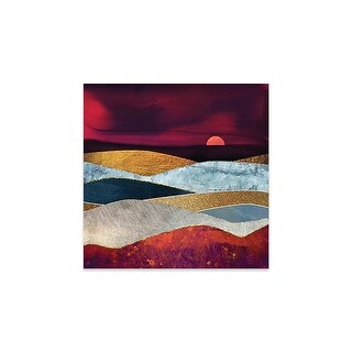 Crimson Sky Print On Acrylic Glass by SpaceFrog Designs - Bed Bath ...