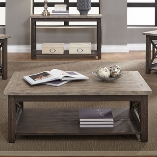 Heatherbrook Charcoal Cocktail Table - Bed Bath & Beyond - 12033007