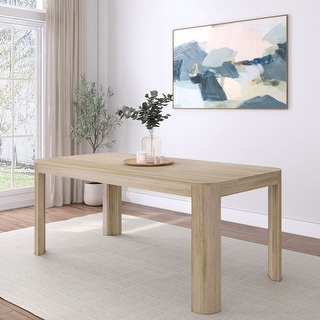 Plank and Beam Contour Solid Wood Dining Table - 72" - Bed Bath ...