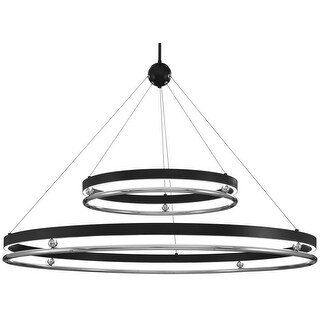 Metropolitan N7997-L Grande Illusion 2 Light 49" Wide LED Ring - Bed ...