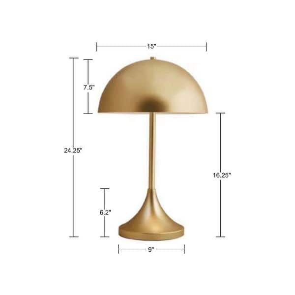 INK+IVY Bryson Gold Dome-Shaped 2-Light Metal Table Lamp - Bed Bath ...
