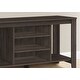 48-Inch TV Stand, Modern Media Console with Storage Shelves, Brown Oak ...