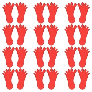 Feet Markers 2.36x4.72 Inch 12 Pair Foot Spot Marker Floor Markers Red ...