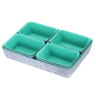 Felt Drawer Organizer, 7 Pack Desk Drawers Organizers Tray, Gray - Gray ...