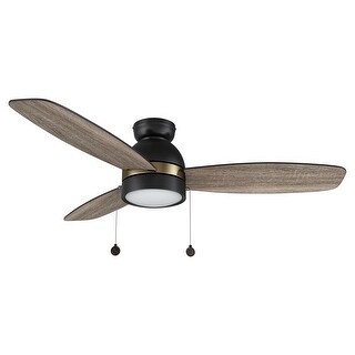 CARRO Reed 52" Indoor Ceiling Fan with Light -Pull Chain,Dimmable - N/A ...