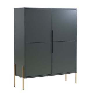 Matte Modern Sideboard Buffet Table Highboard with storage for living ...