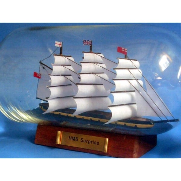 Master And Commander HMS Surprise Model Ship in a Glass Bottle 11" - 11 ...