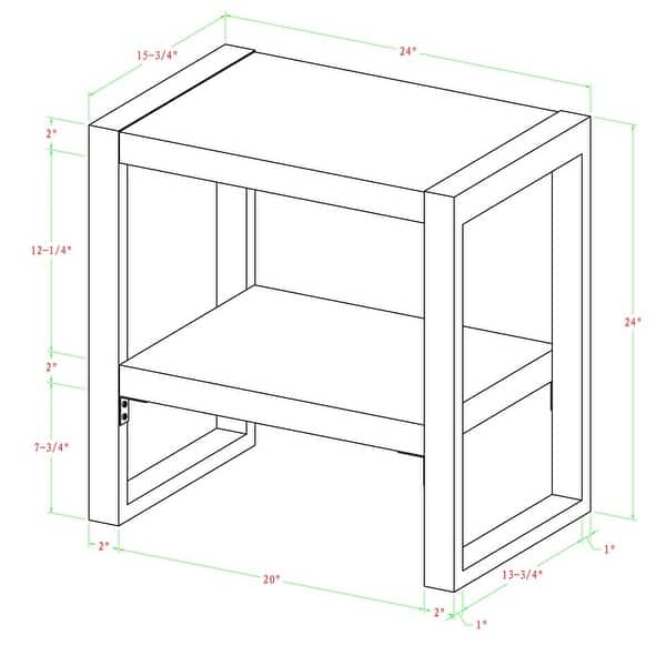 Carson Mixed Material End Table - Bed Bath & Beyond - 38046656